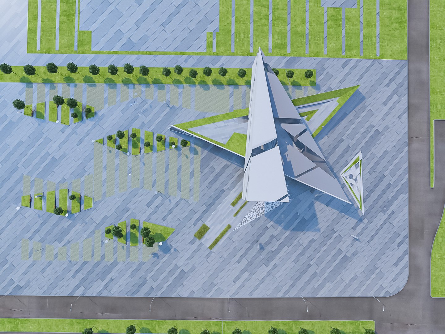 3D Modern Museum Building 02 Model - TurboSquid 1751296