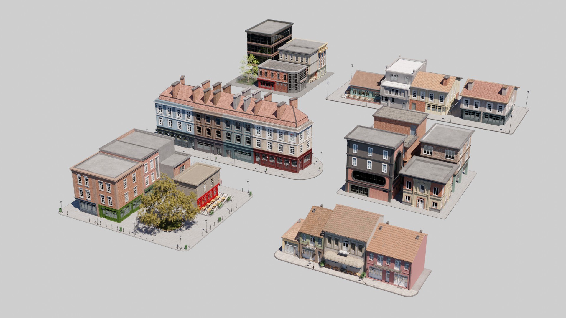 City Pack Asset Model - TurboSquid 2045221