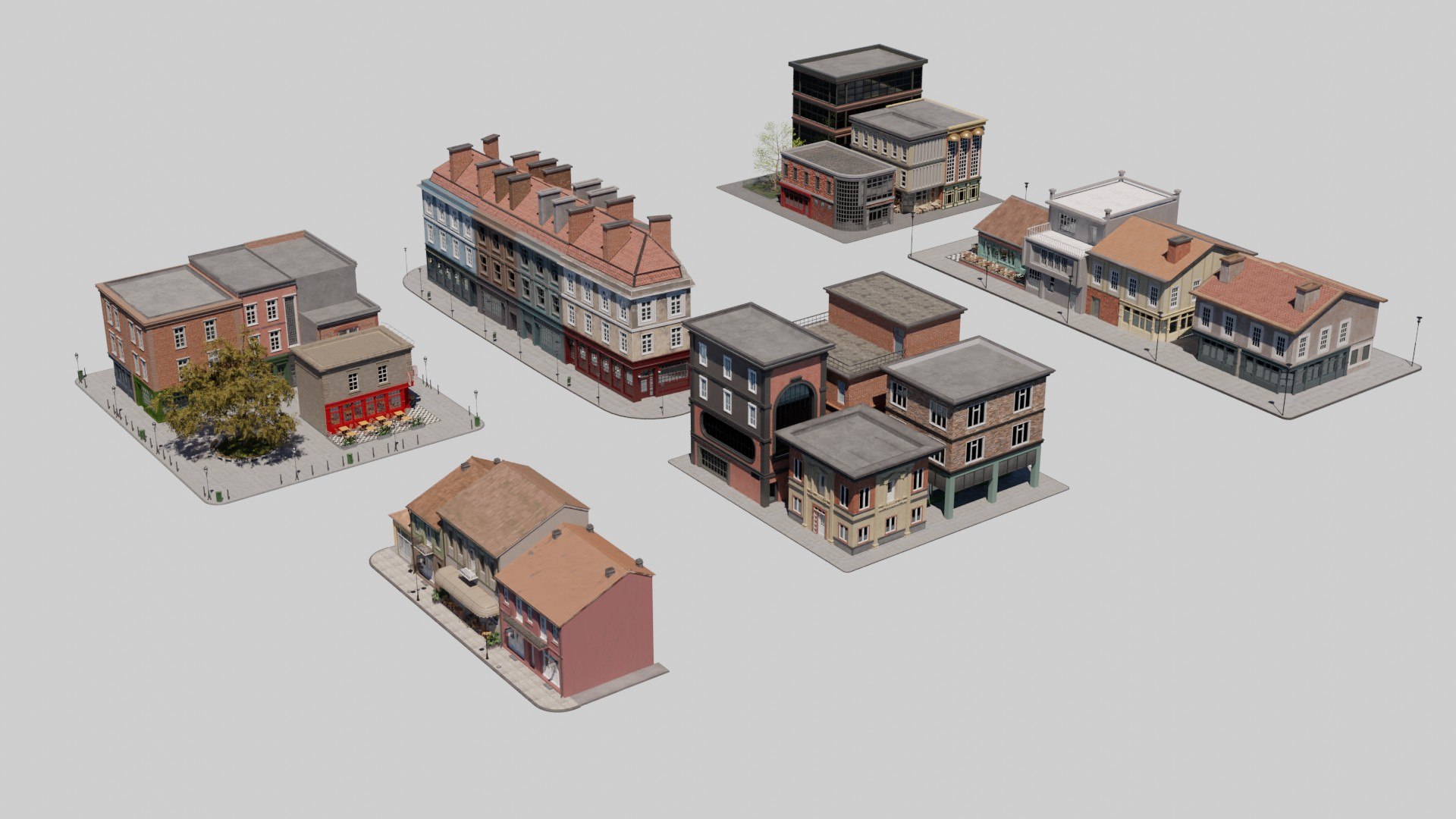 City Pack Asset Model - TurboSquid 2045221