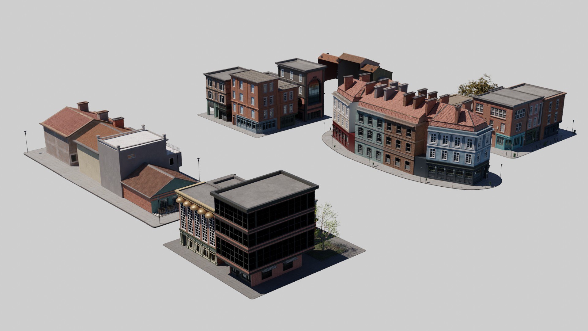 City Pack Asset Model - TurboSquid 2045221