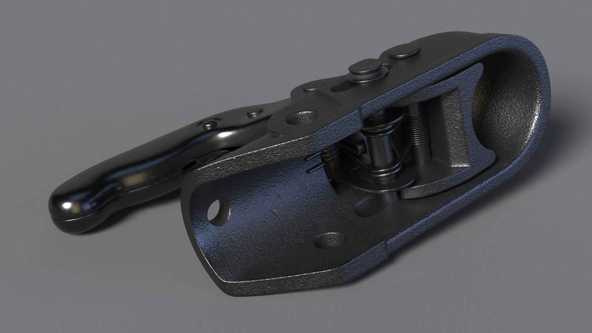 Trailer Handbrake Mechanism Black 3D - TurboSquid 2329233