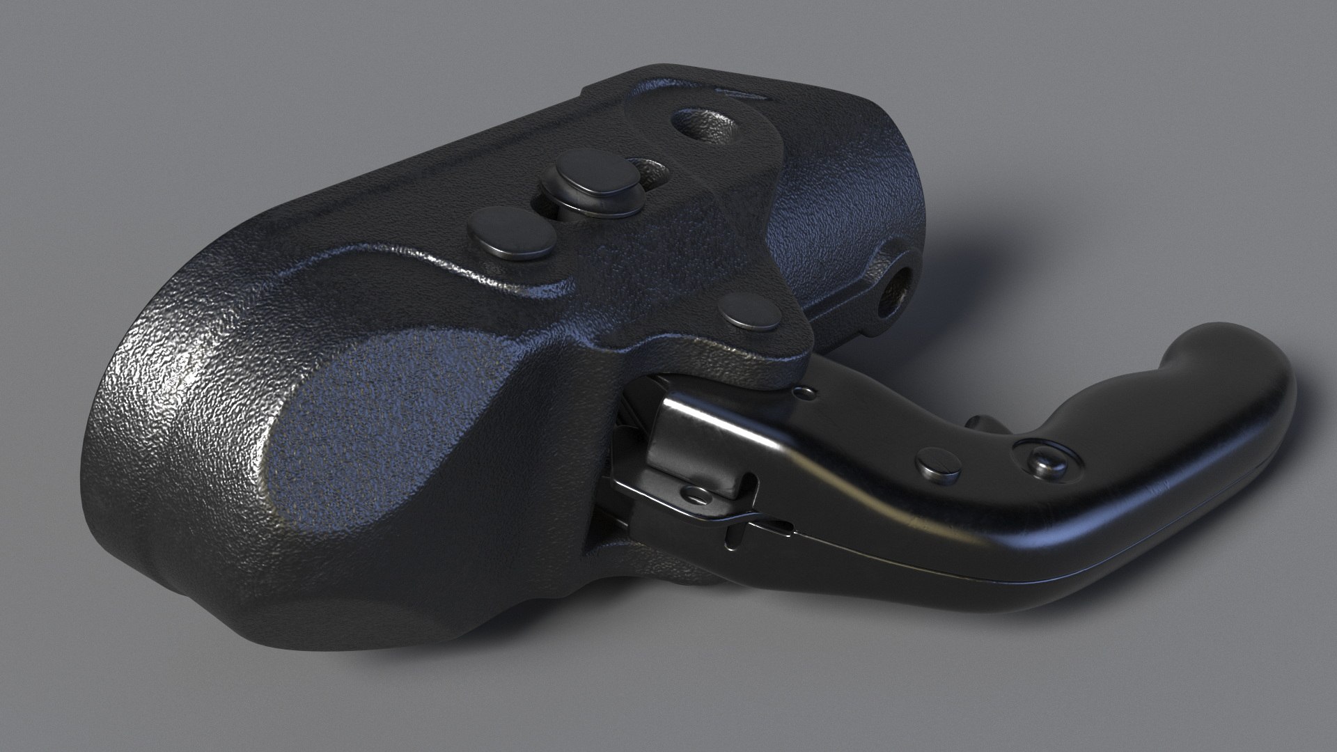 Trailer Handbrake Mechanism Black 3D - TurboSquid 2329233