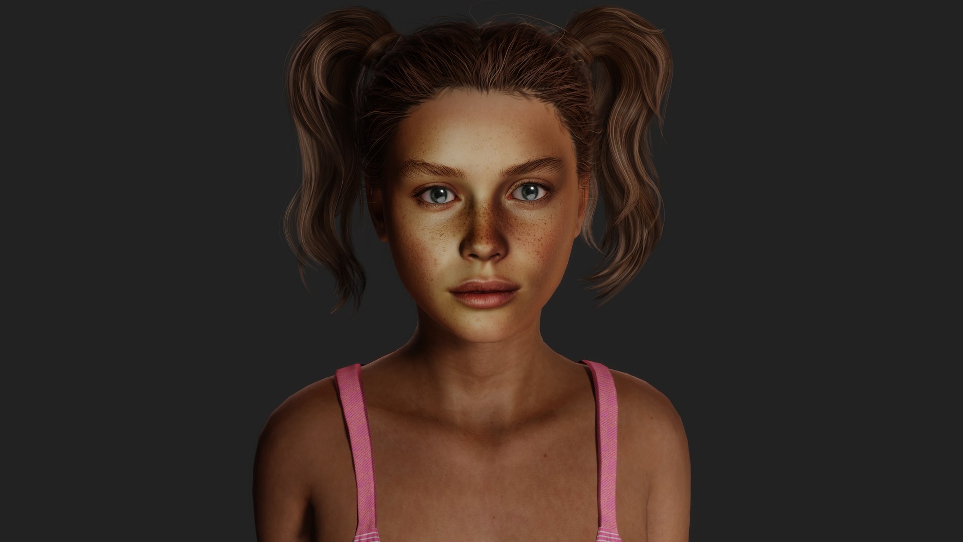 3D Athletic Freckled Student - TurboSquid 2197012