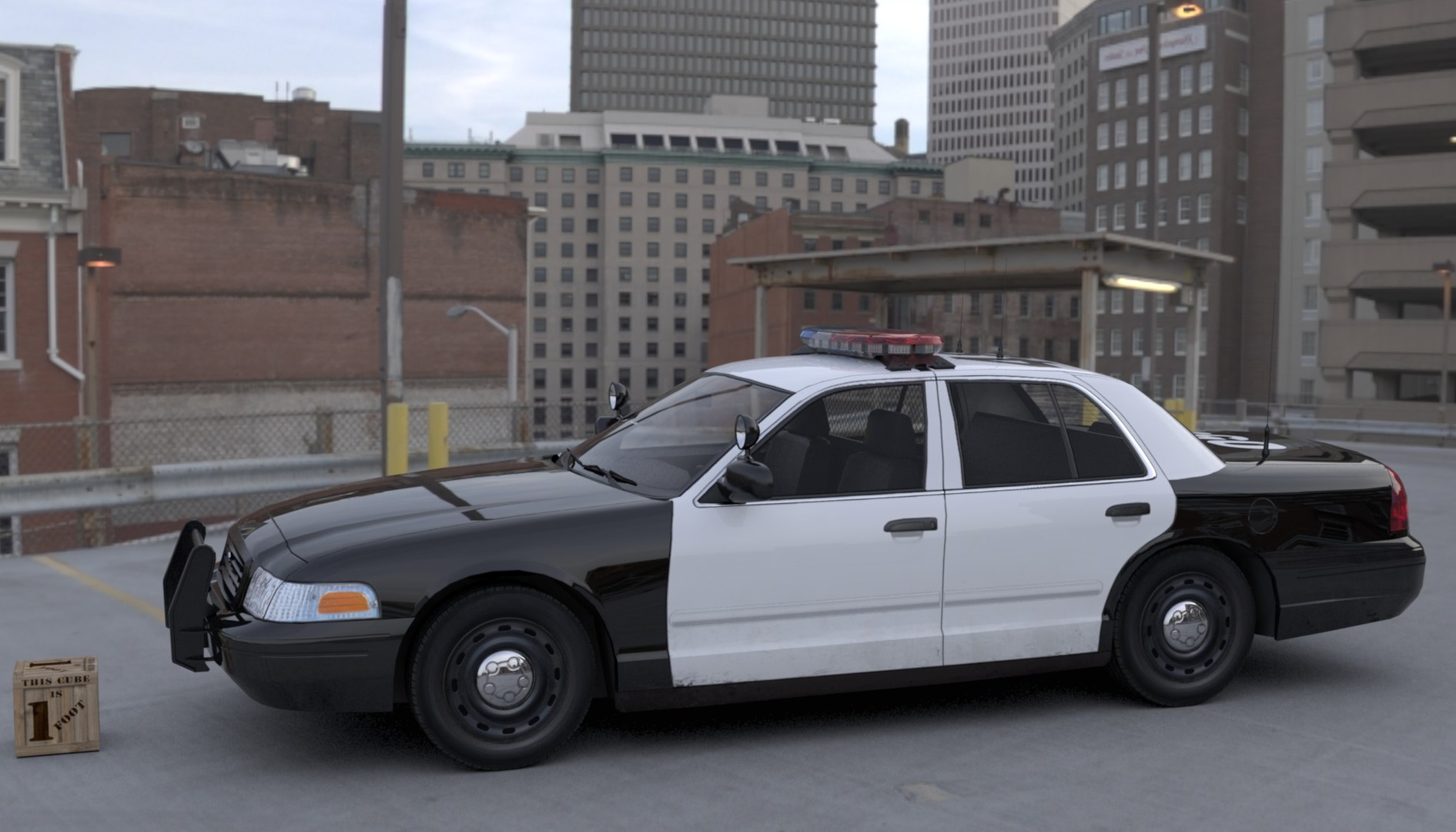 Patrol Car 3d Model
