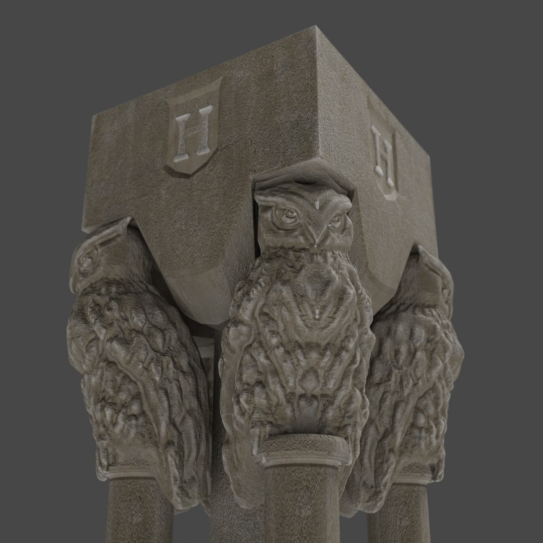 3D Owl Brazier - TurboSquid 2182360