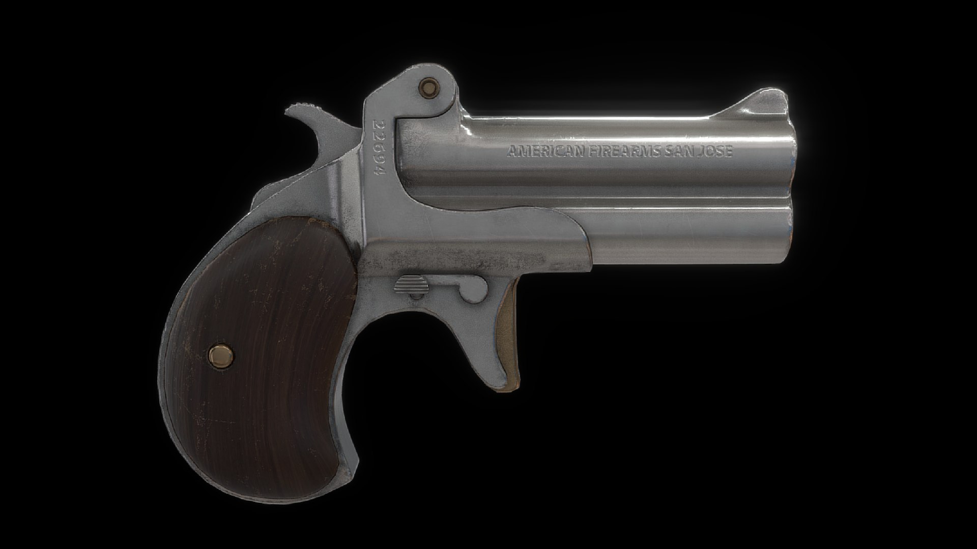 Derringer 3D Model - TurboSquid 1622660