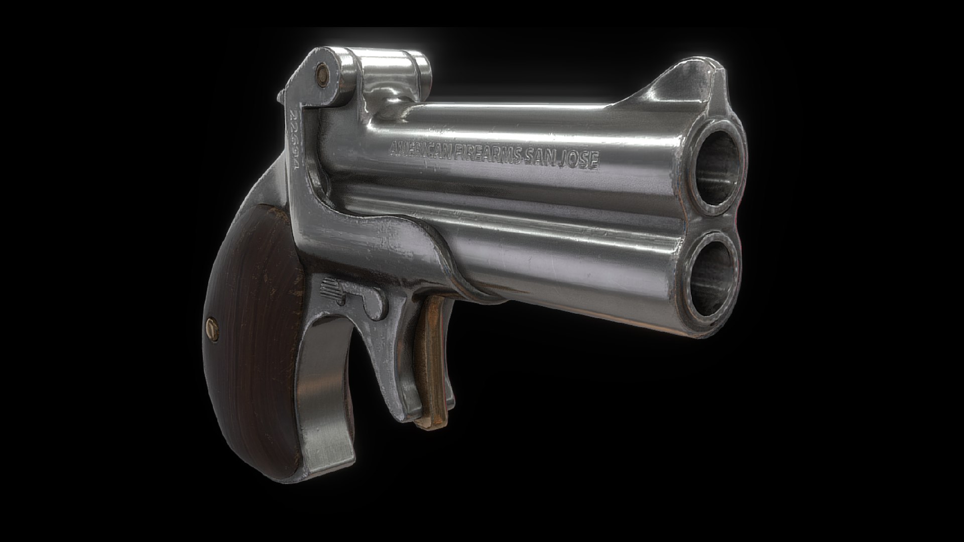 Derringer 3D Model - TurboSquid 1622660