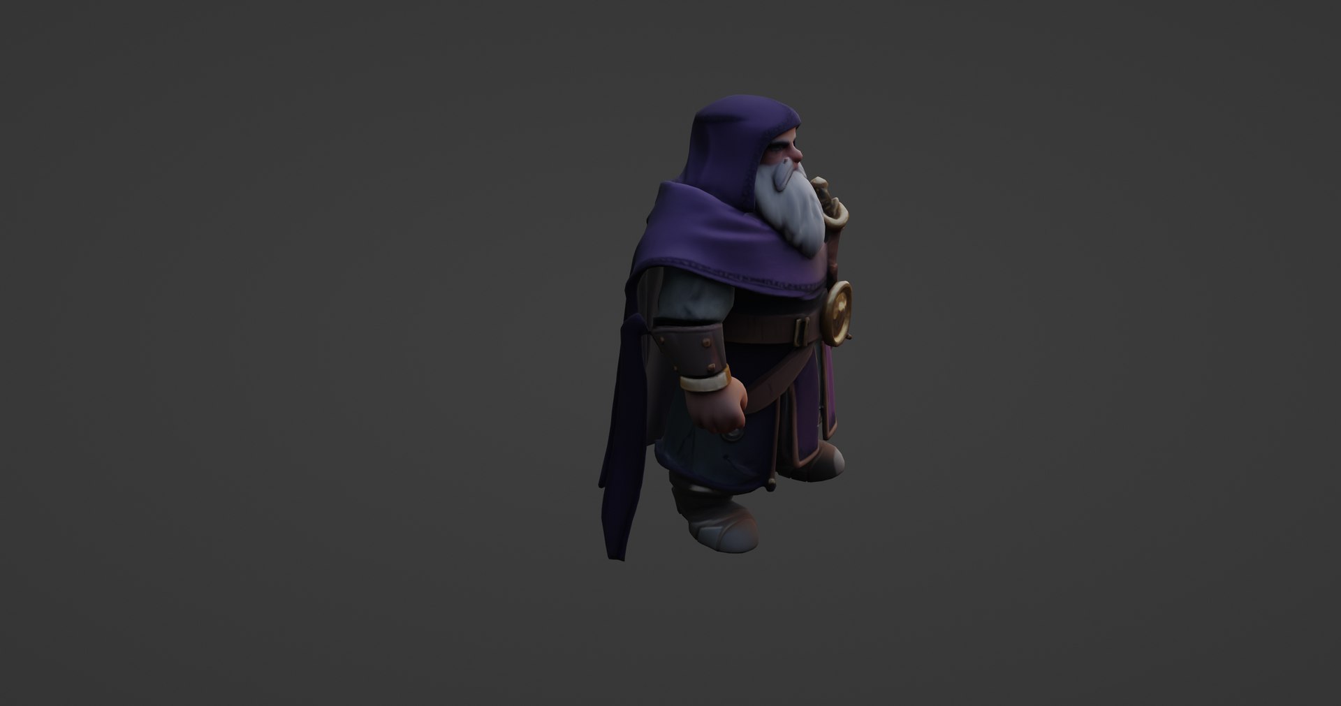 Elderly Wizard Character Fantasy 3D Model 3D - TurboSquid 2339486