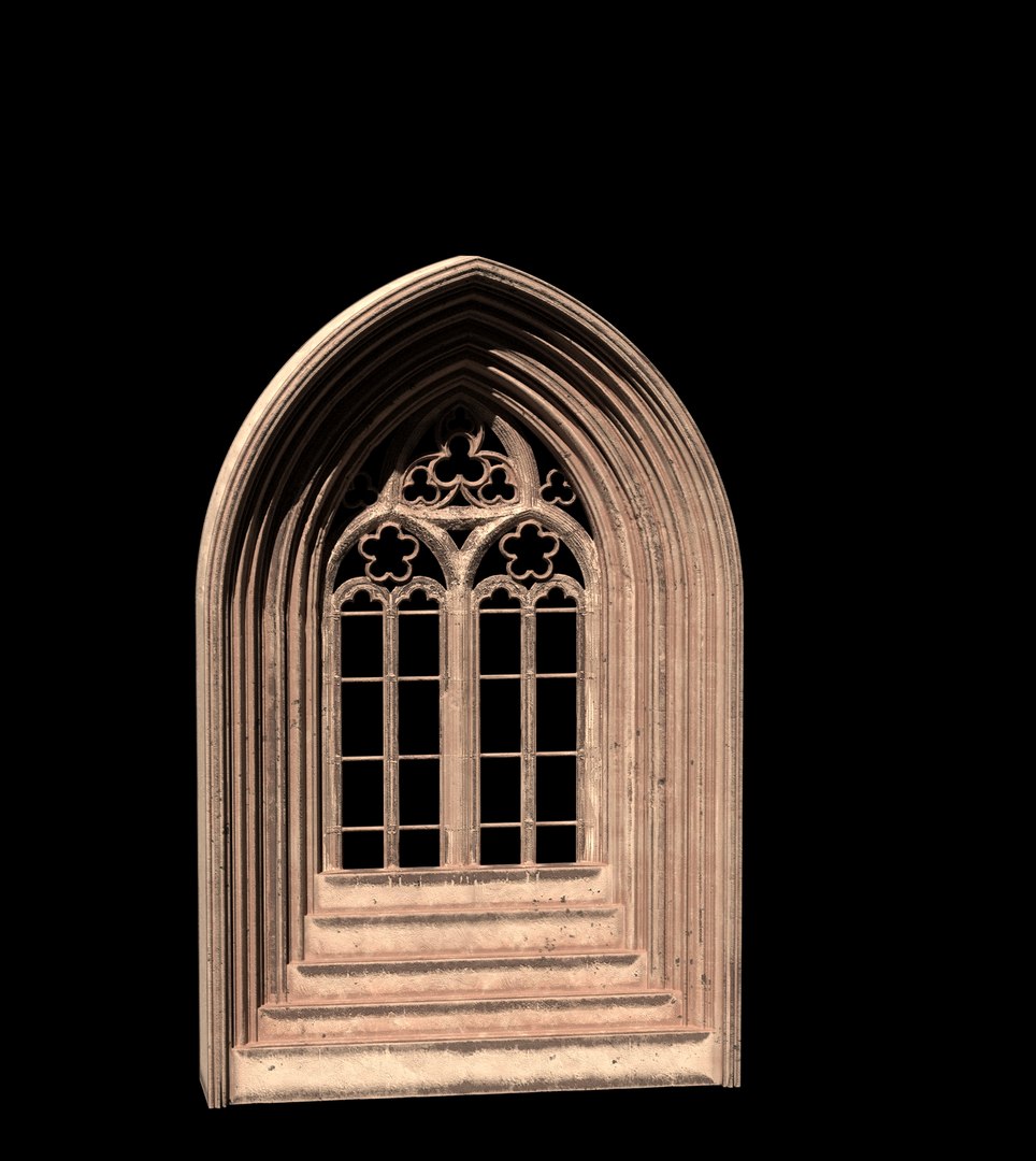 05 Medieval textured windows pack 01 3D - TurboSquid 2067084