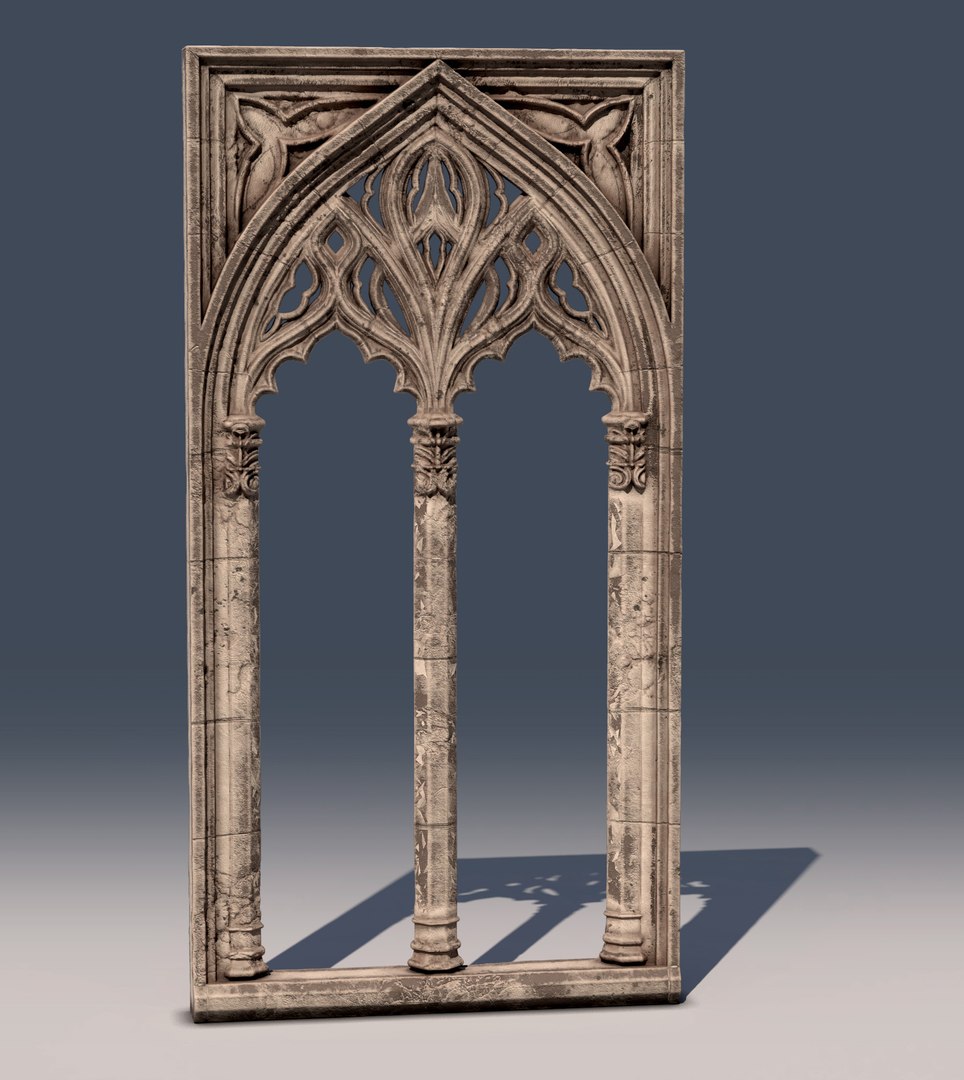 05 Medieval textured windows pack 01 3D - TurboSquid 2067084