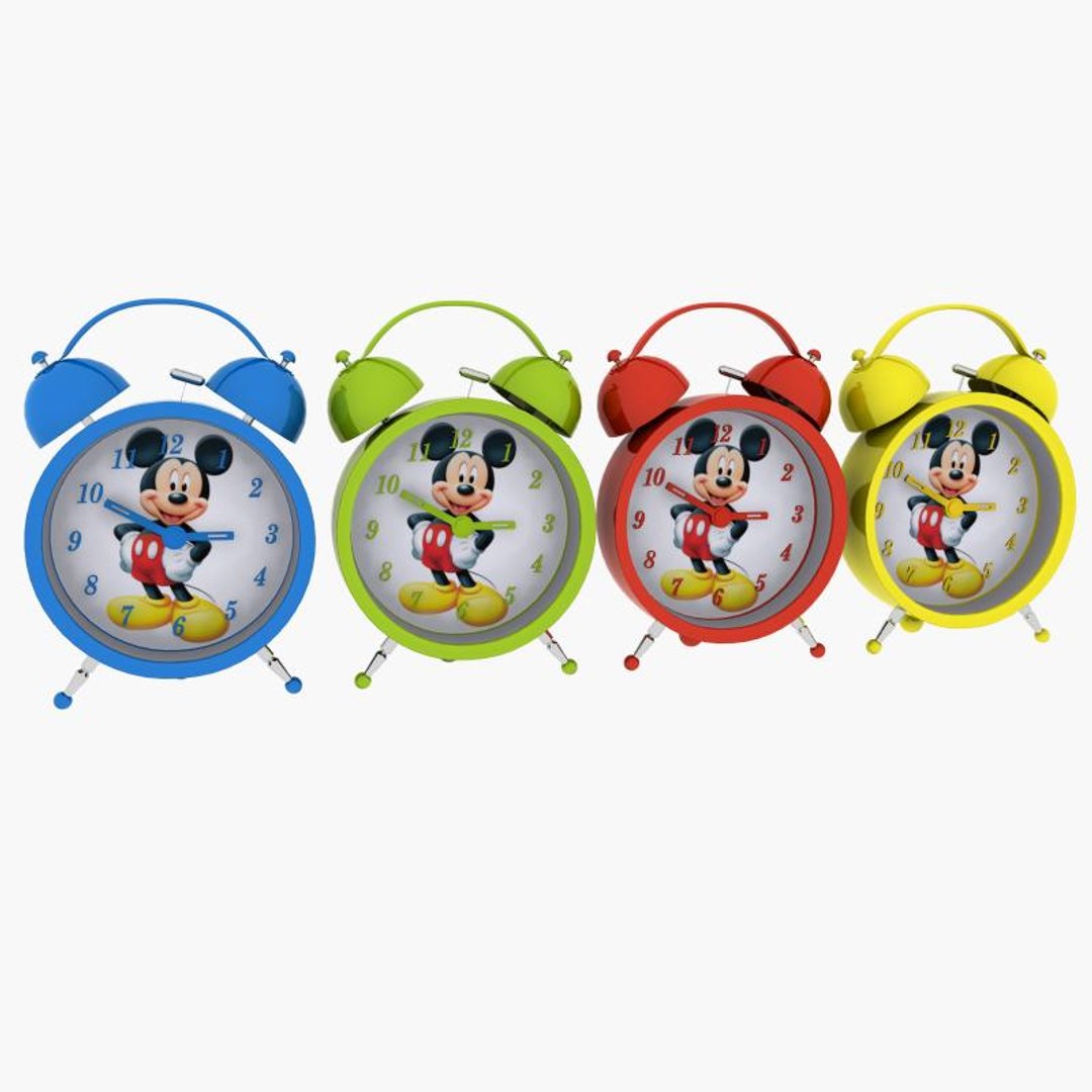 obj alarm clock mouse miki