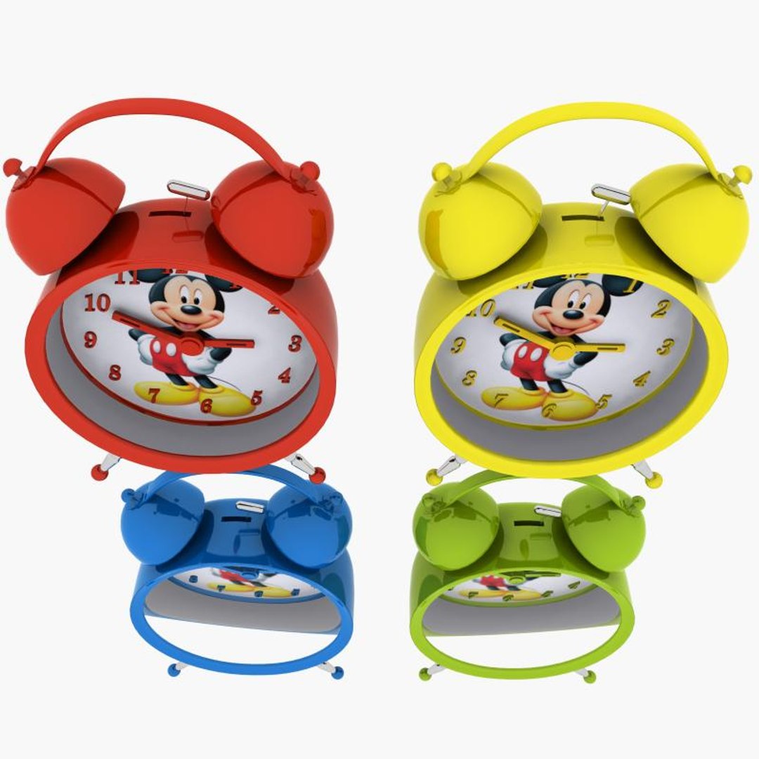 obj alarm clock mouse miki