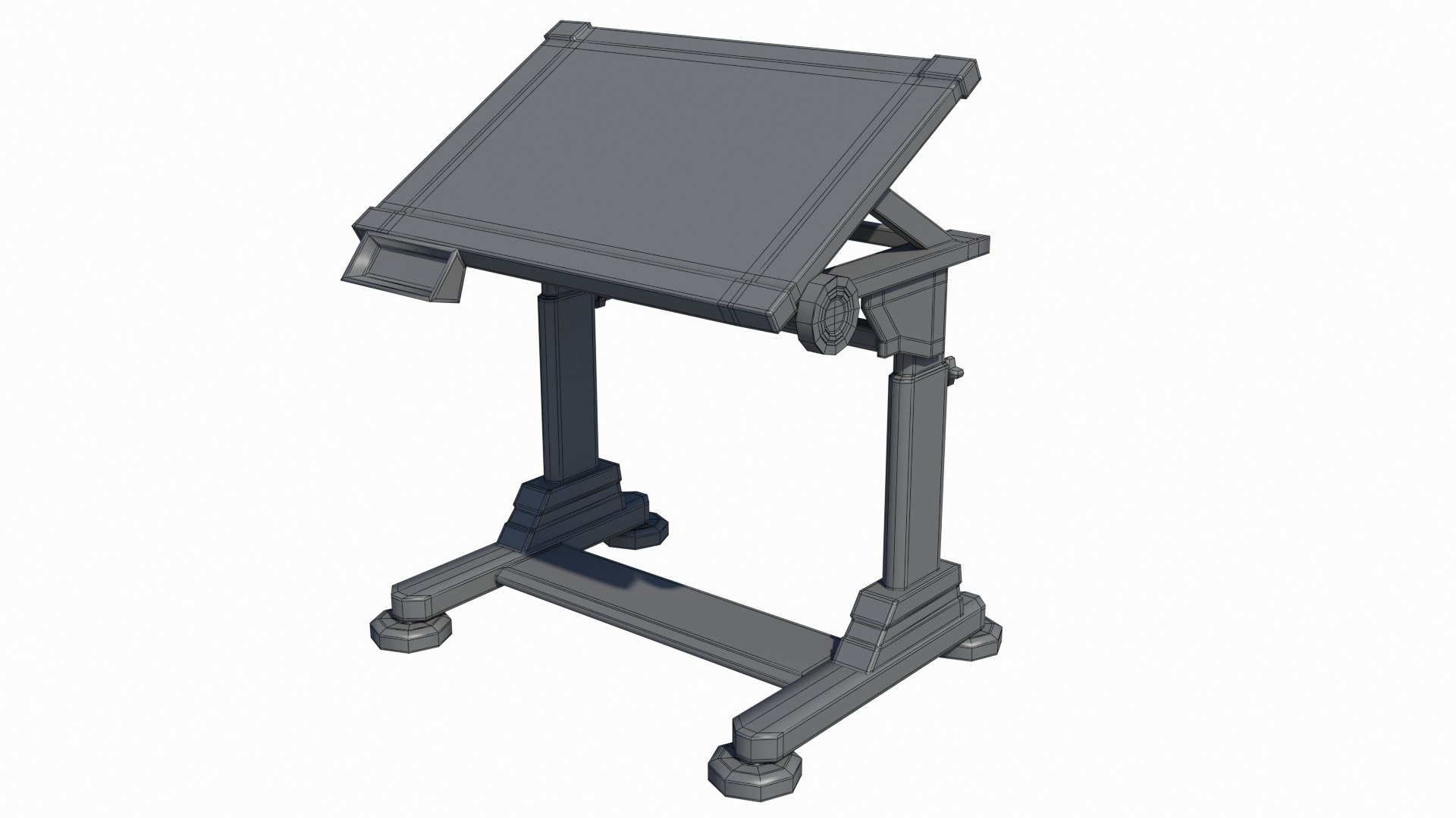 3D Drawing Table - TurboSquid 2306341