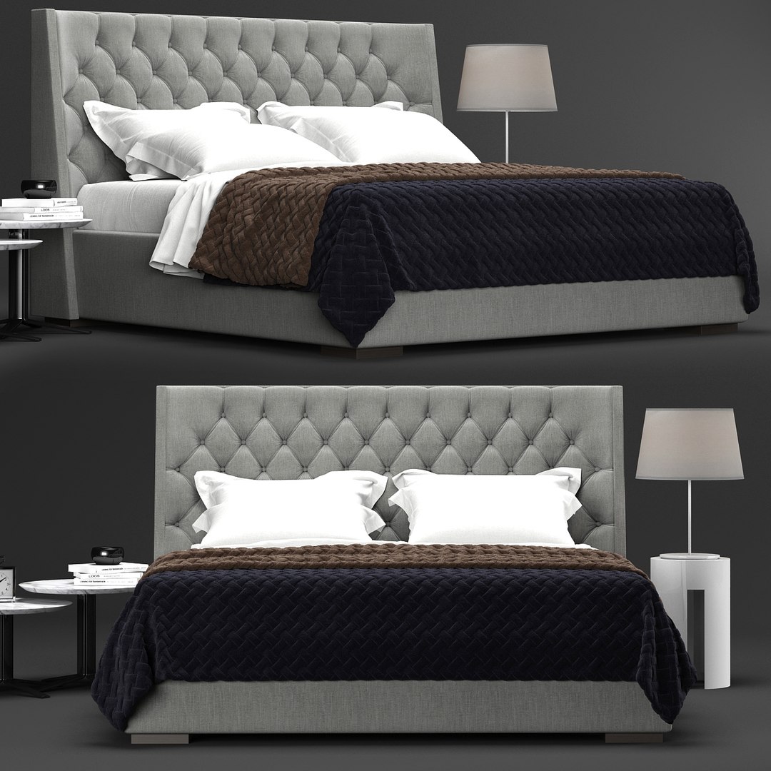 3D meridiani turman bed interior - TurboSquid 1288525