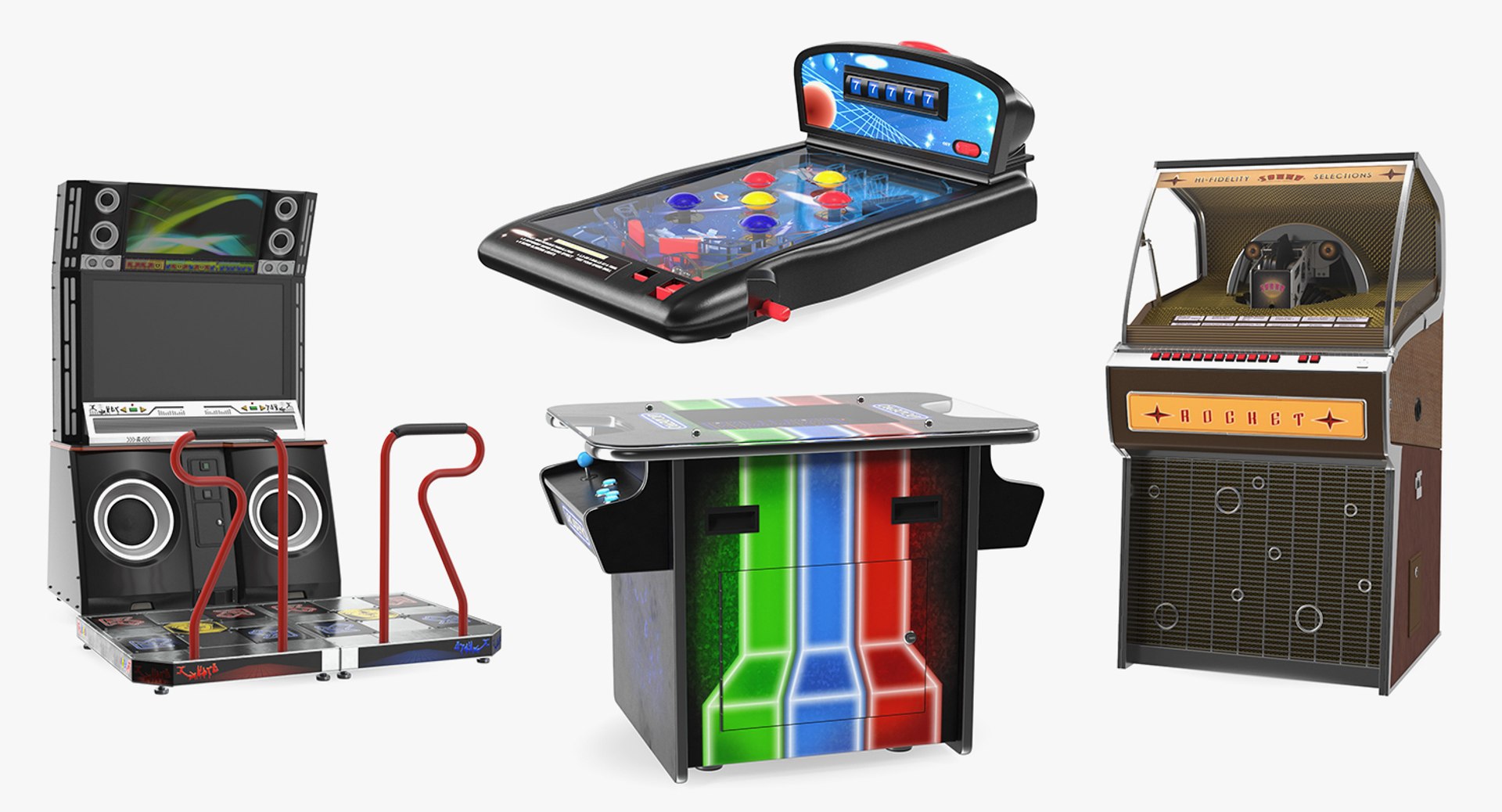 3D Arcade Games Collection 6 model - TurboSquid 1744568