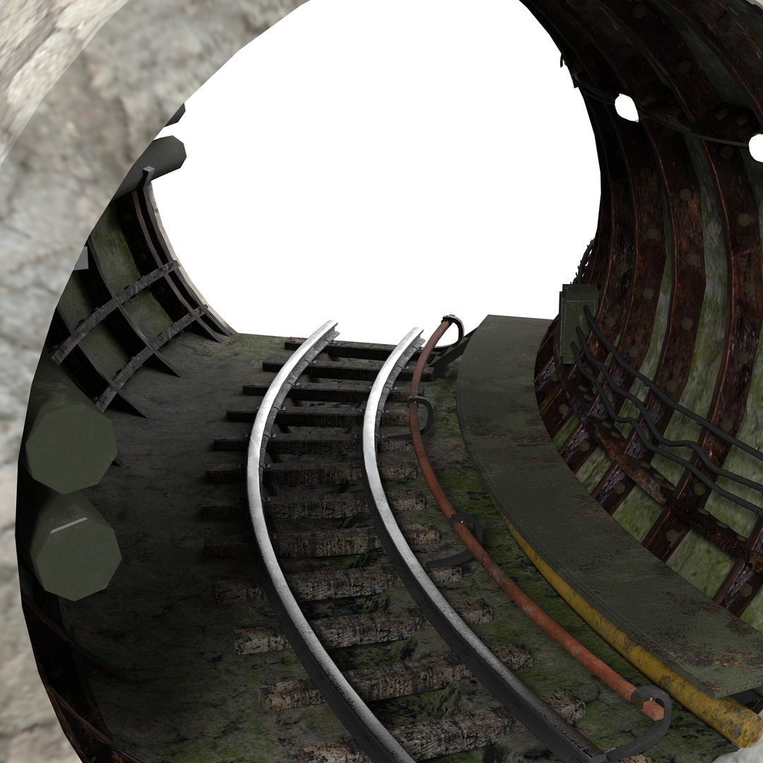 3D subway tunnel set model - TurboSquid 1236695