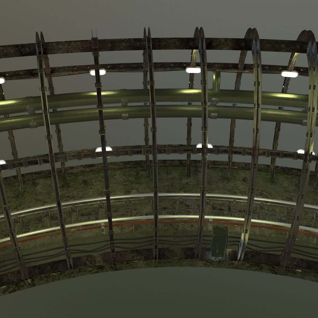 3D subway tunnel set model - TurboSquid 1236695