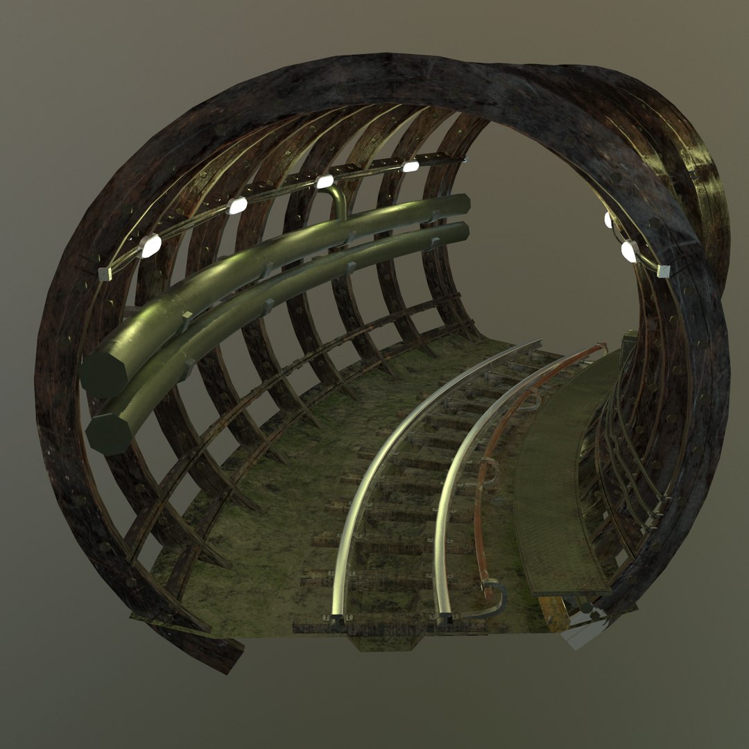 3D subway tunnel set model - TurboSquid 1236695