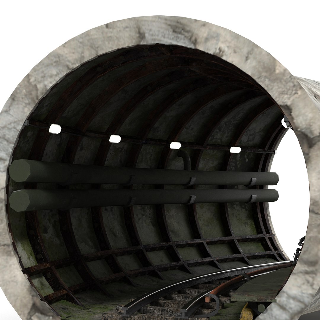 3D subway tunnel set model - TurboSquid 1236695