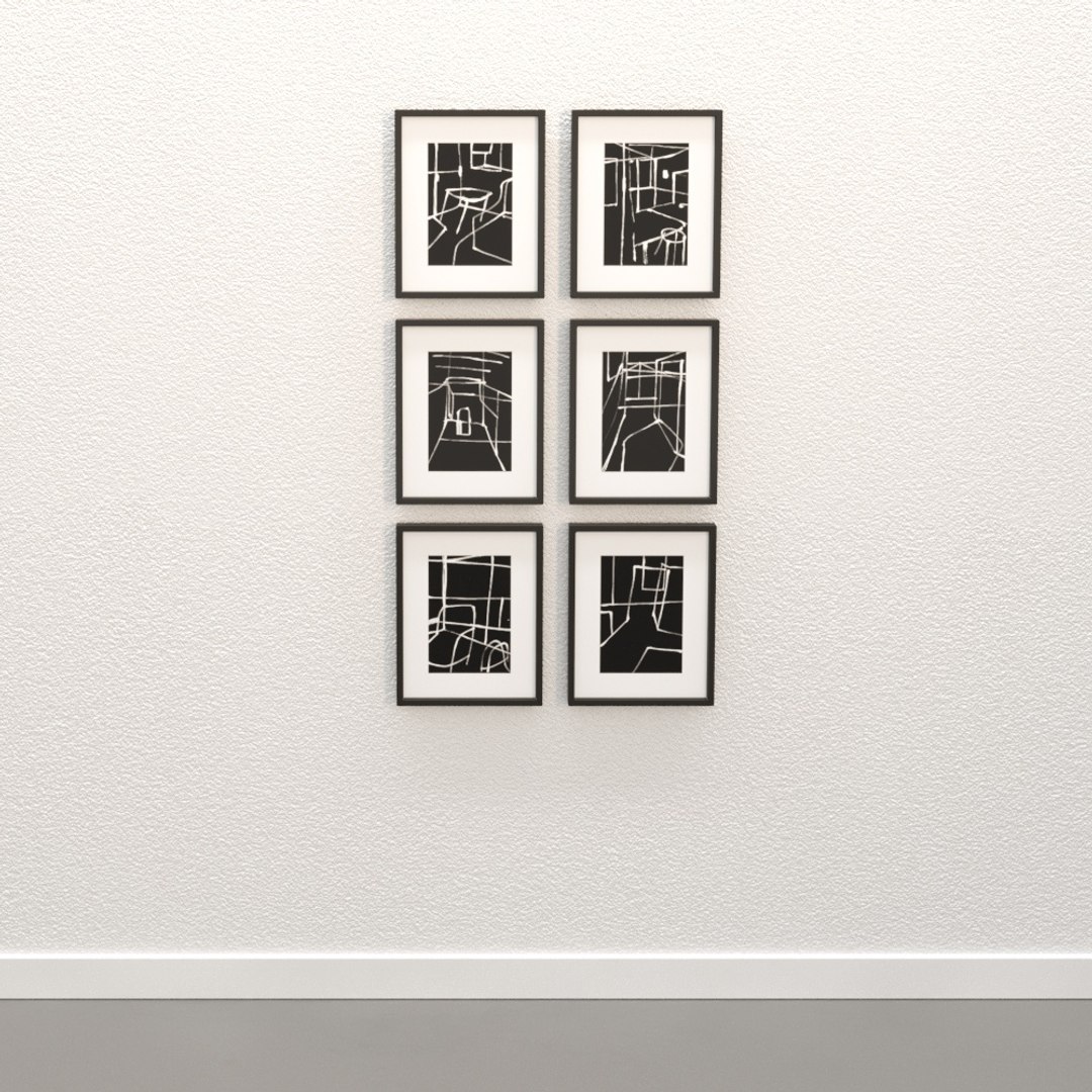 3D model picture frames pack 3 - TurboSquid 1380179