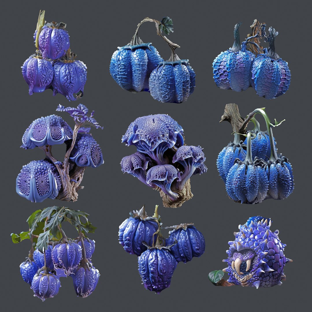 Alien Fruit Pack 9 3D Model - TurboSquid 2092286