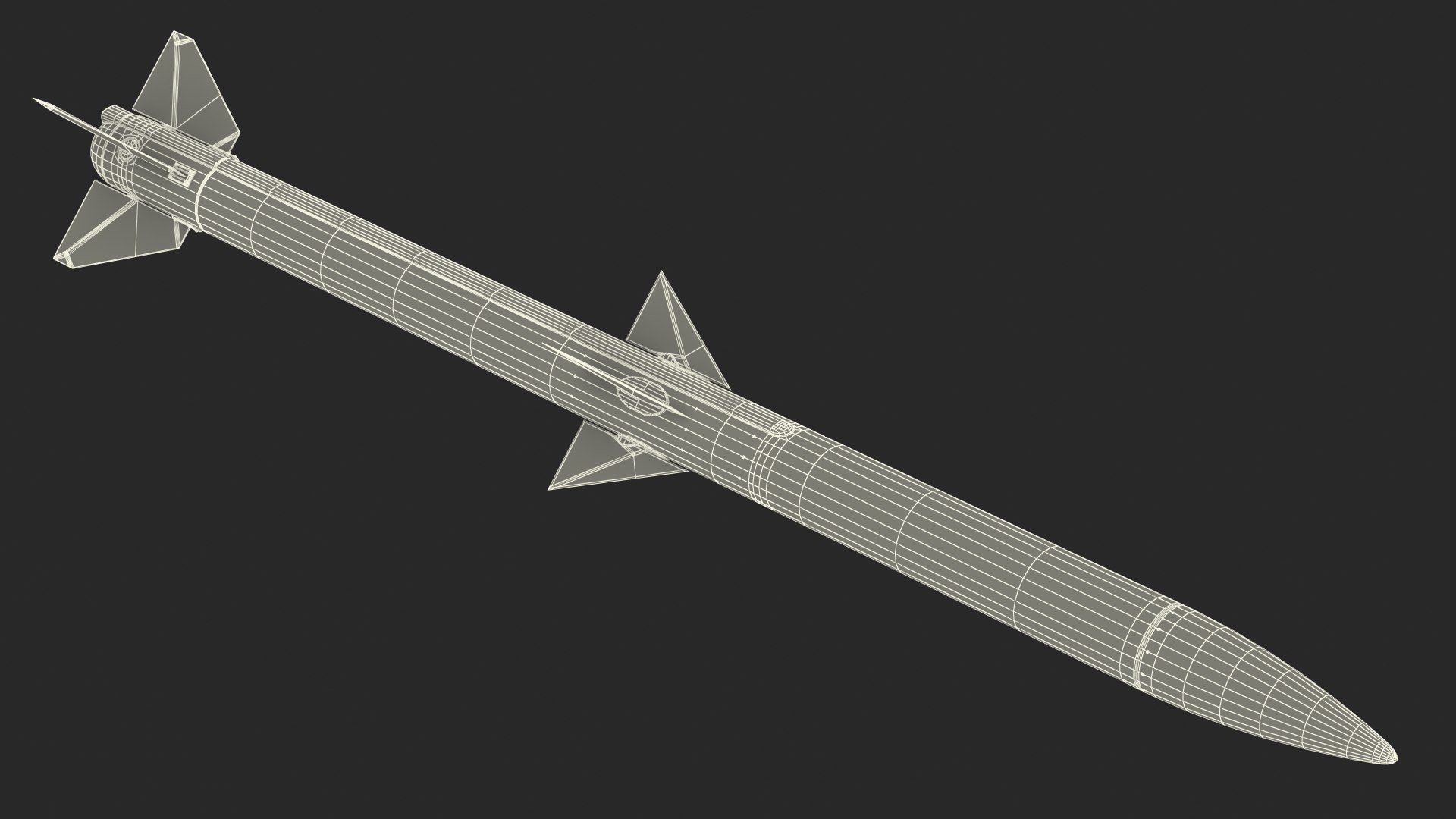Missile From NASAMS Air Defense System 3D model - TurboSquid 1956099