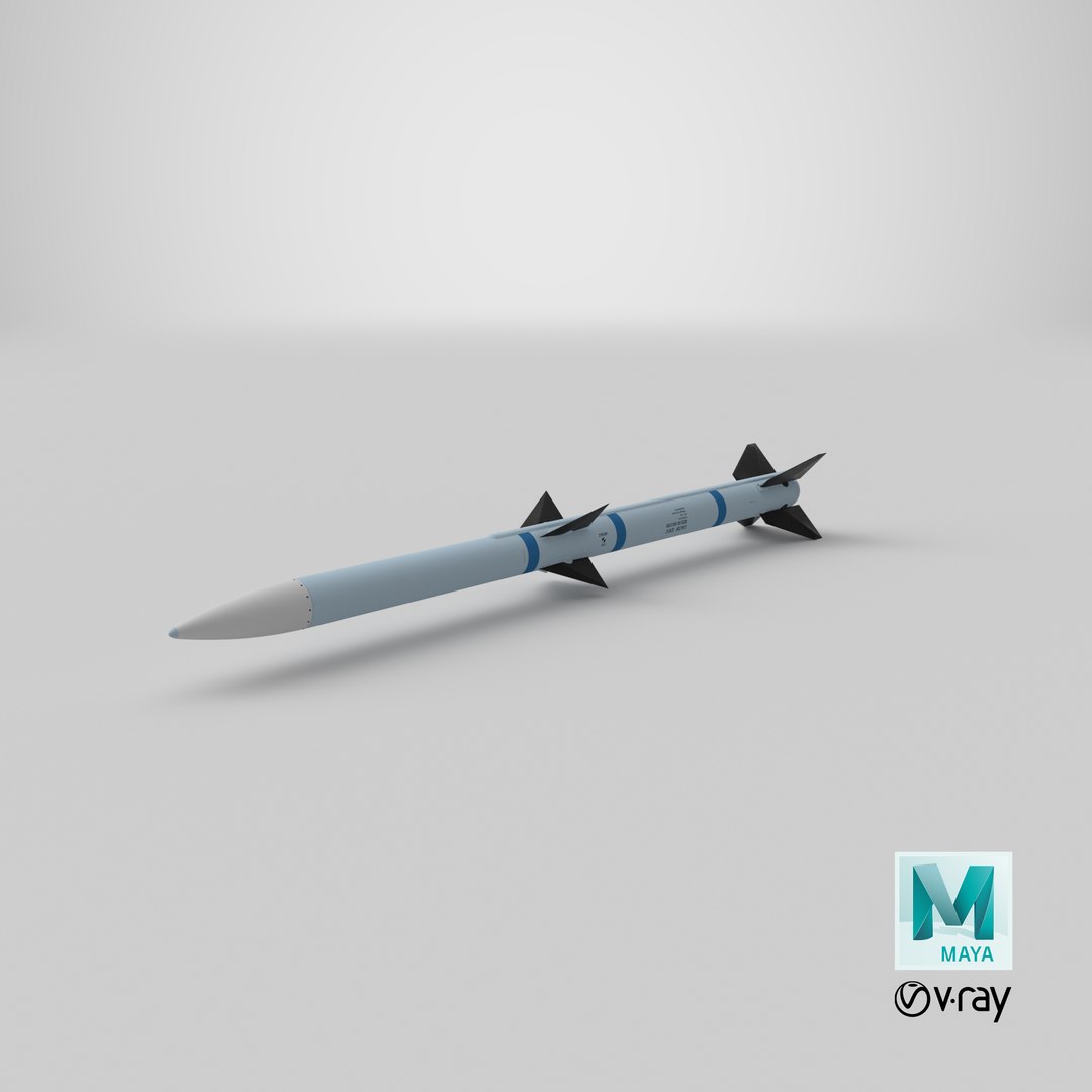 Missile From NASAMS Air Defense System 3D model - TurboSquid 1956099