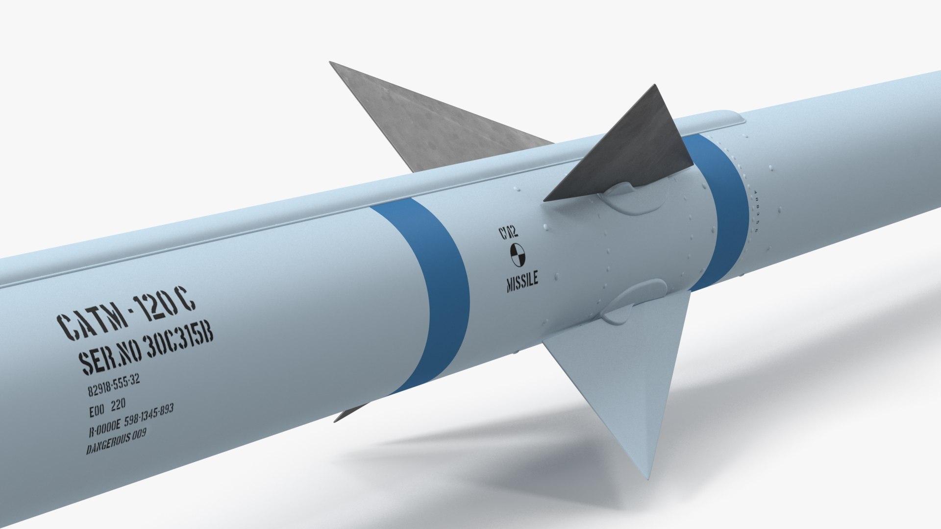 Missile From NASAMS Air Defense System 3D Model - TurboSquid 1956099