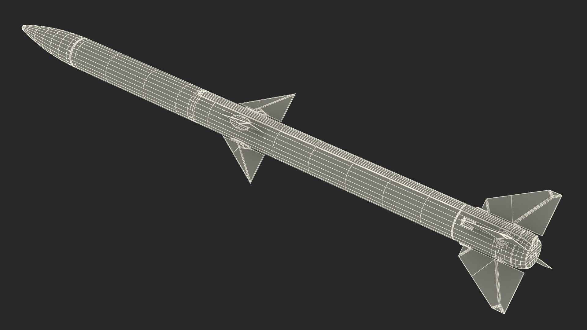 Missile From NASAMS Air Defense System 3D model - TurboSquid 1956099