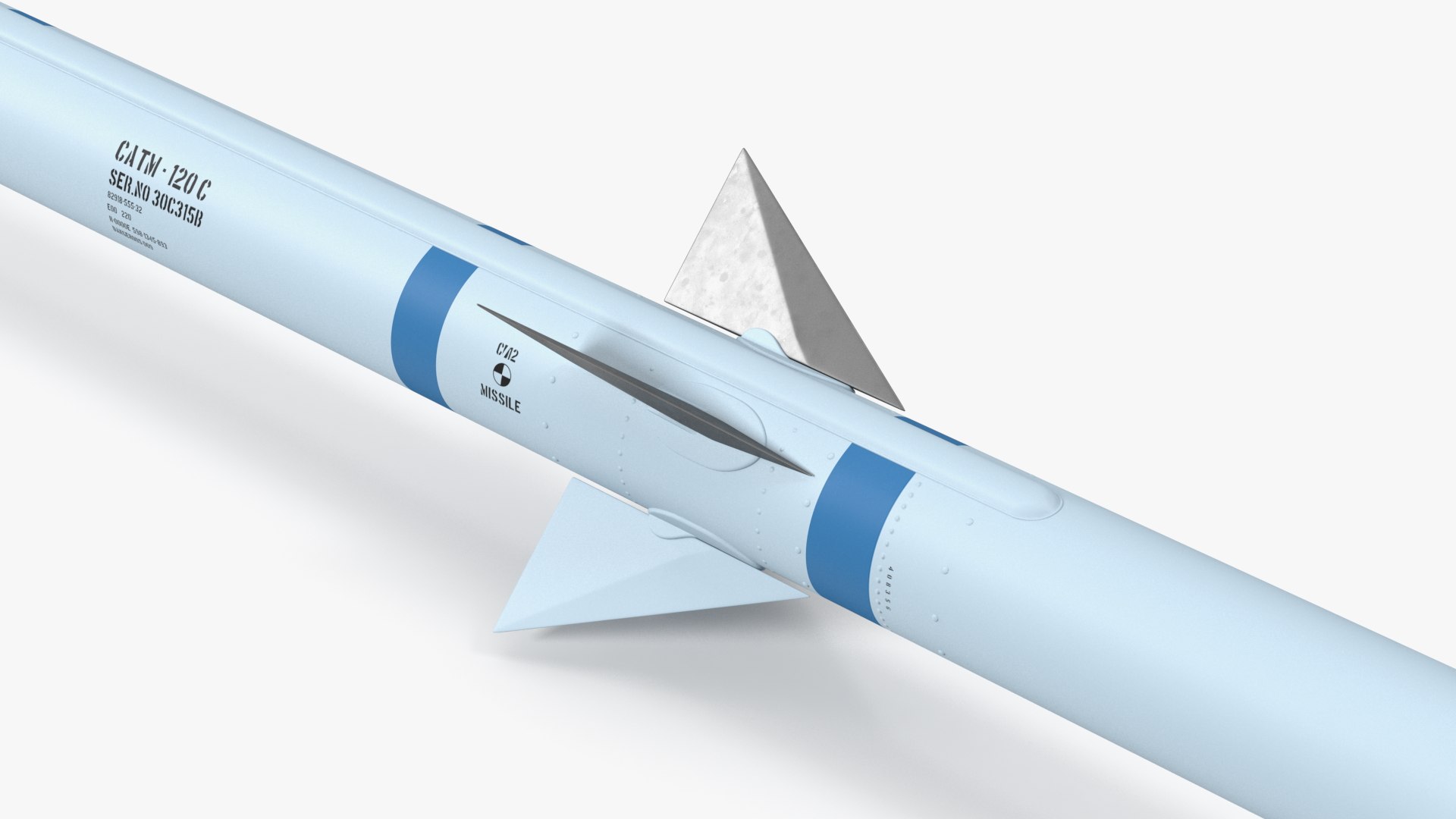 Missile From NASAMS Air Defense System 3D Model - TurboSquid 1956099
