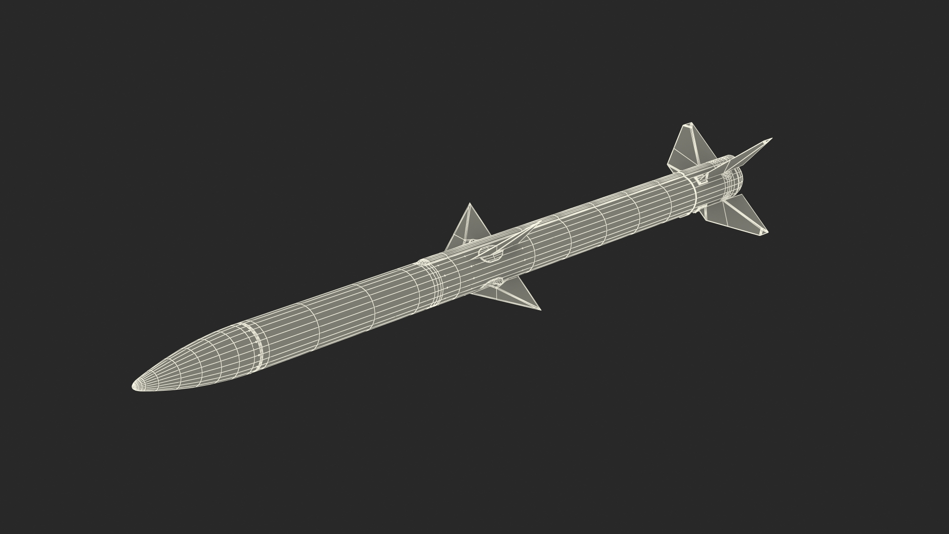 Missile From NASAMS Air Defense System 3D Model - TurboSquid 1956099