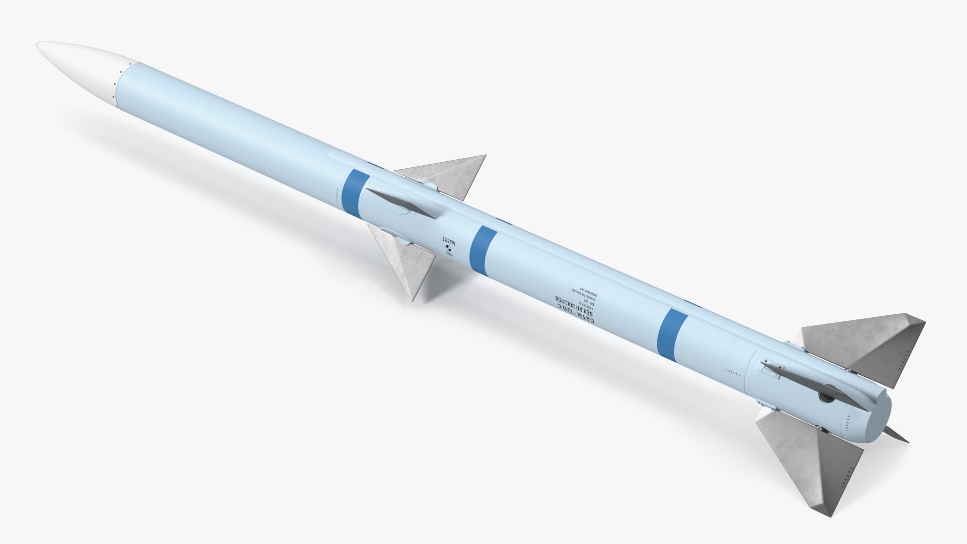 Missile From NASAMS Air Defense System 3D Model - TurboSquid 1956099