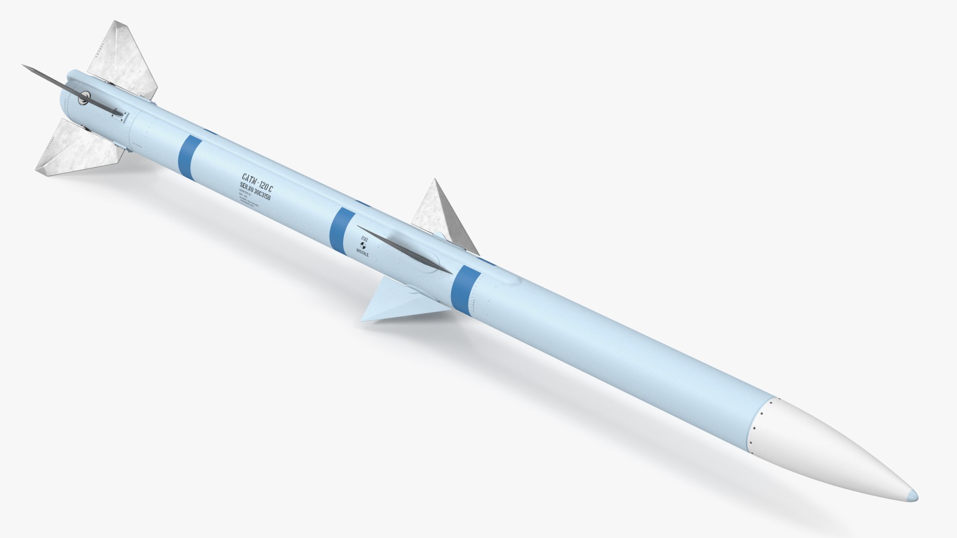 Missile From NASAMS Air Defense System 3D Model - TurboSquid 1956099