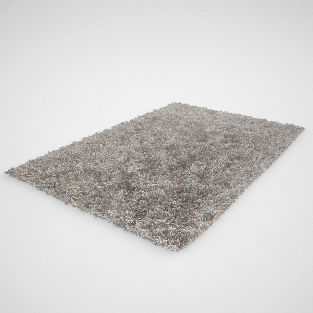 3d Model Carpet Set Rug Fur