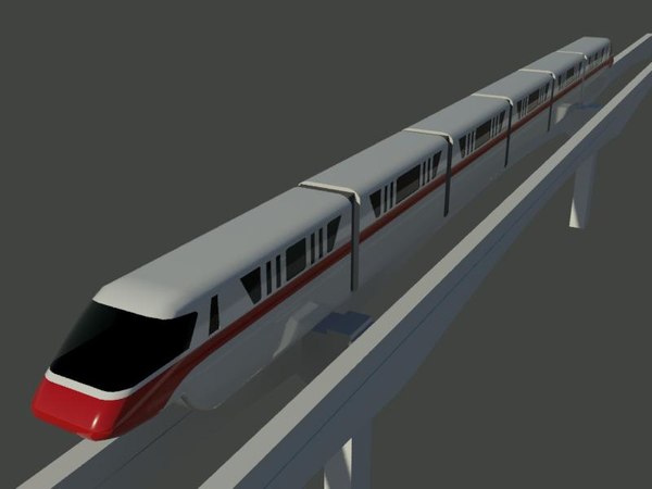 3d model monorail