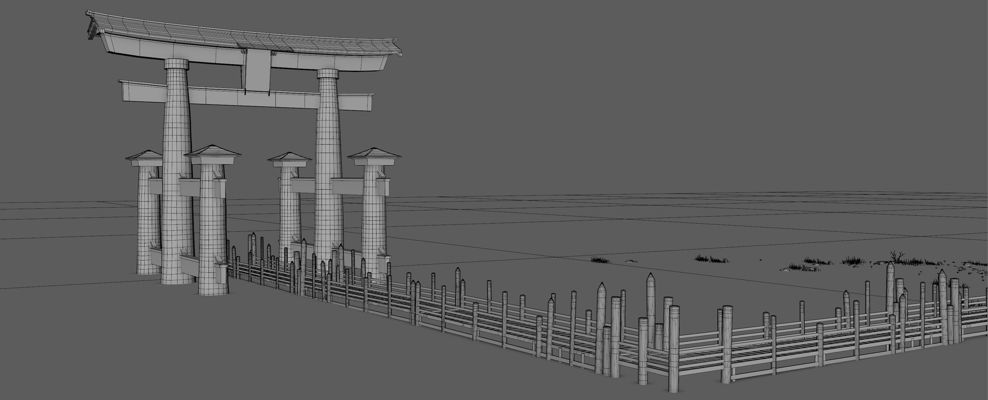 Torii Japan Japanese 3D Model - TurboSquid 1418307