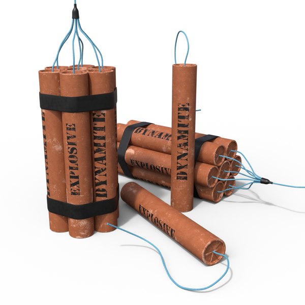 8 dynamite charge 3d model