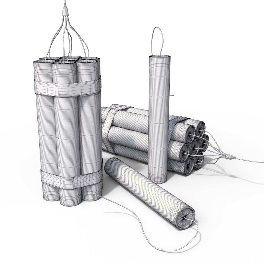 3D Model Dynamite Tnt Explosive - TurboSquid 1425620