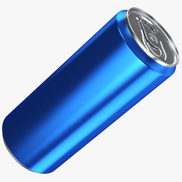 Blue Aluminum Can model - TurboSquid 1847425