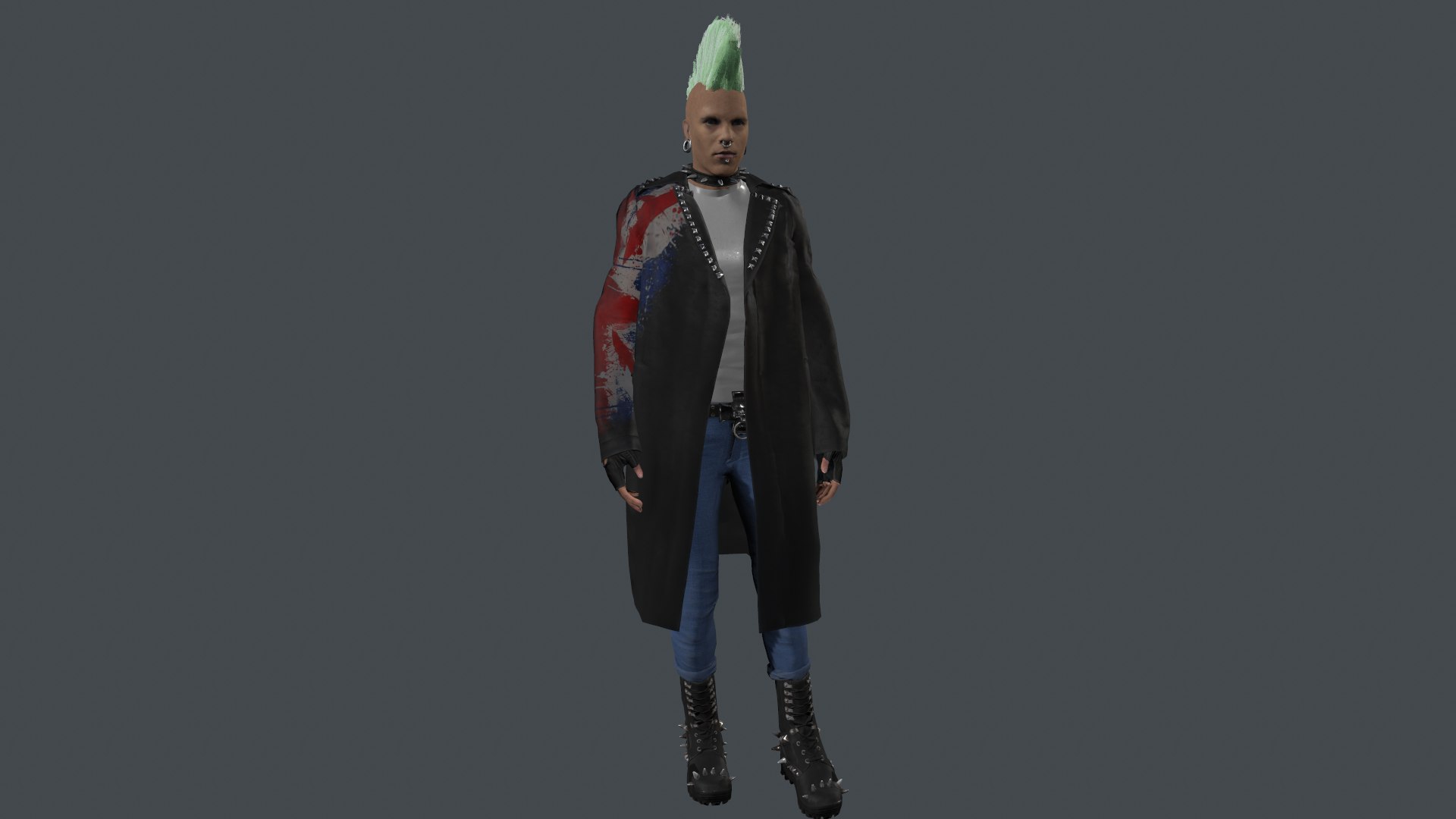 Punk 3D - TurboSquid 1628120