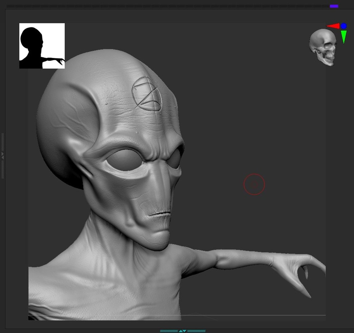 3D Grey Character Rigged - TurboSquid 1594132
