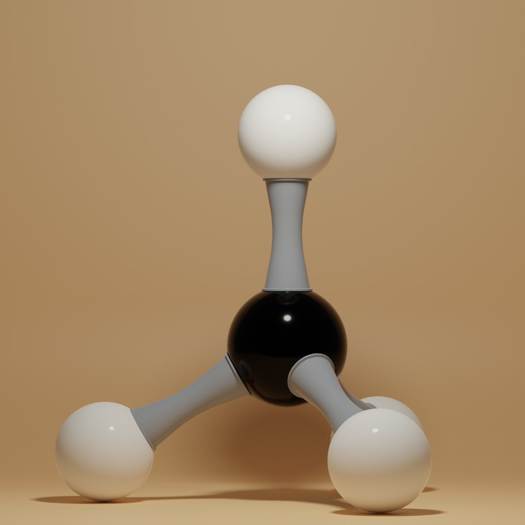 Molecular ch4 3D model - TurboSquid 1662267