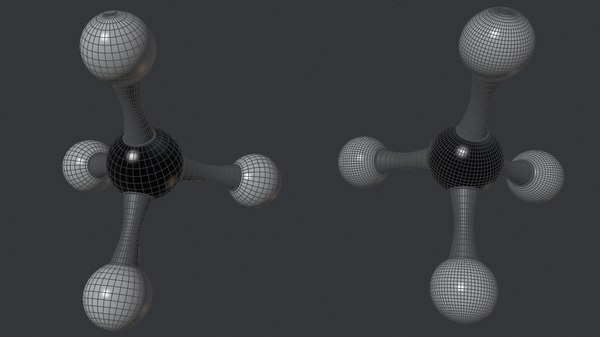 Molecular ch4 3D model - TurboSquid 1662267
