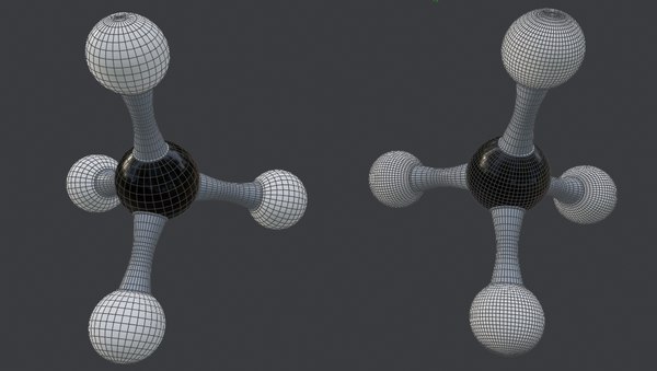 Molecular ch4 3D model - TurboSquid 1662267