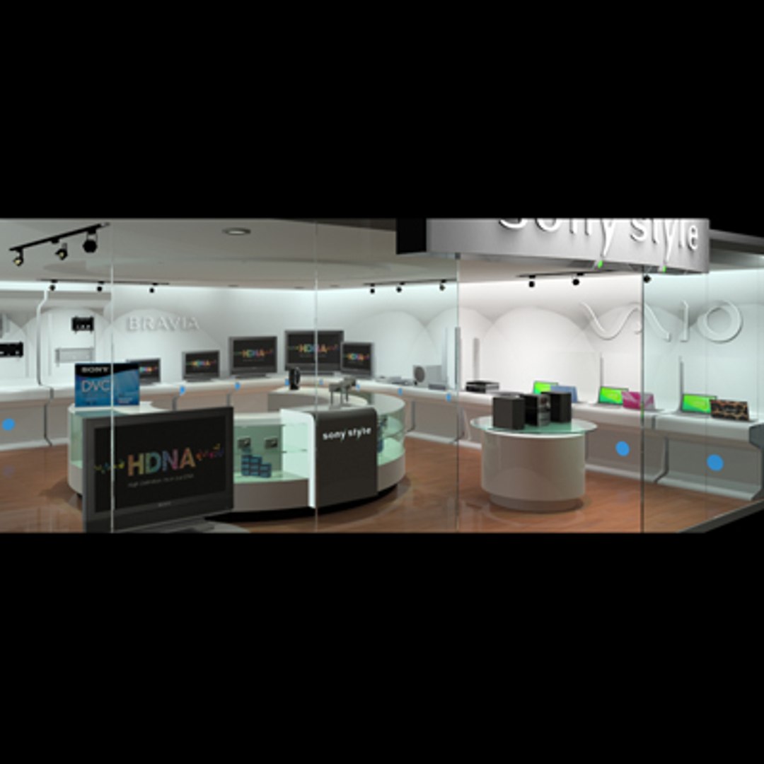 3d Model Electronics Sony Store
