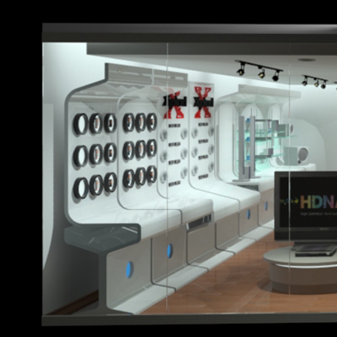 3d Model Electronics Sony Store