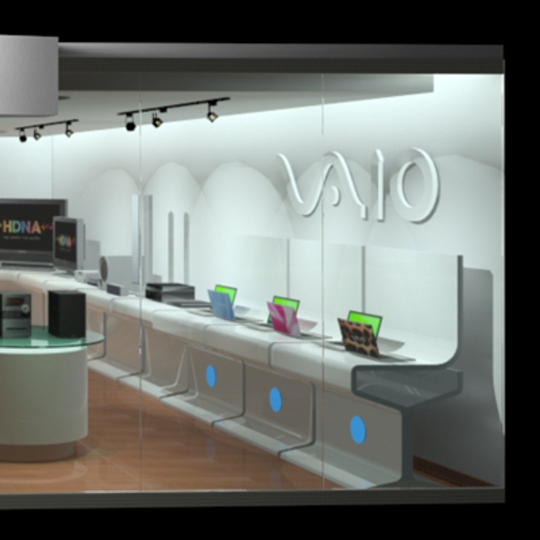 3d Model Electronics Sony Store