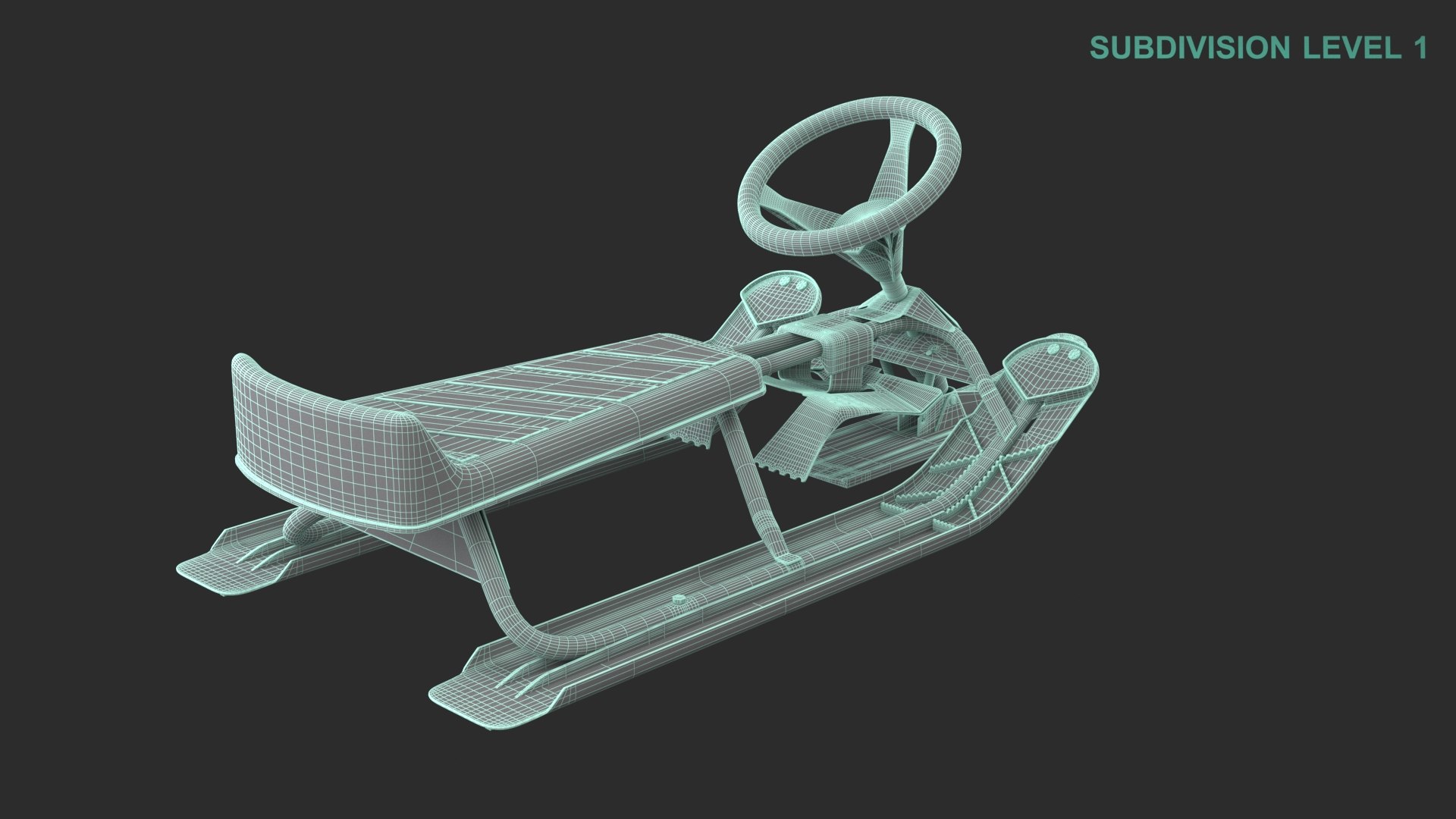3D Snow Racer Sled Model - TurboSquid 2009852