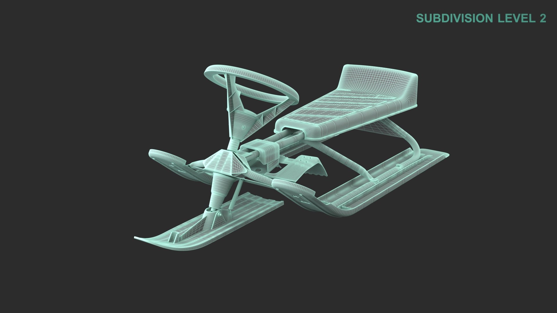 3D Snow Racer Sled Model - TurboSquid 2009852