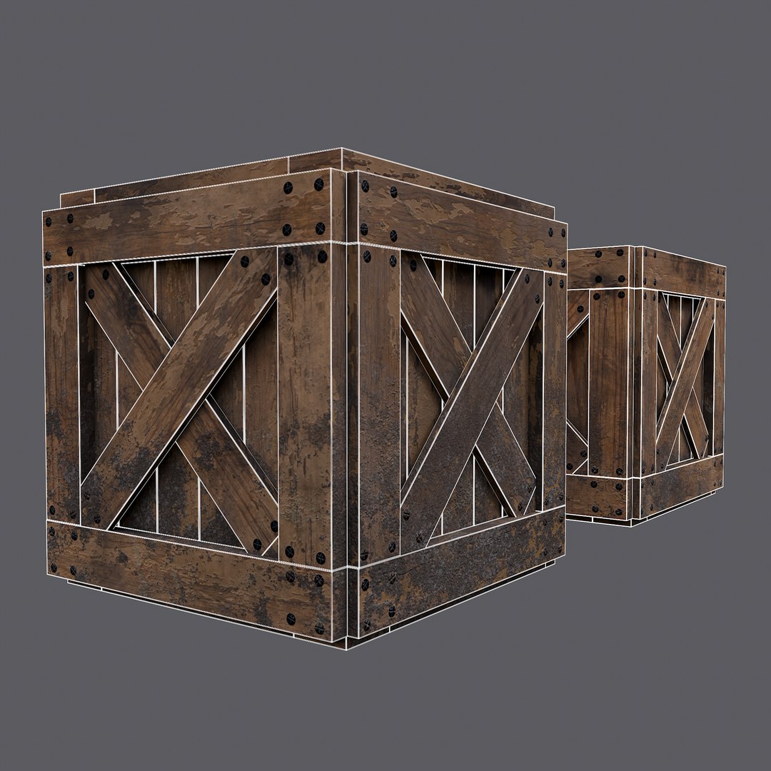 3D Small Crate - TurboSquid 1733351